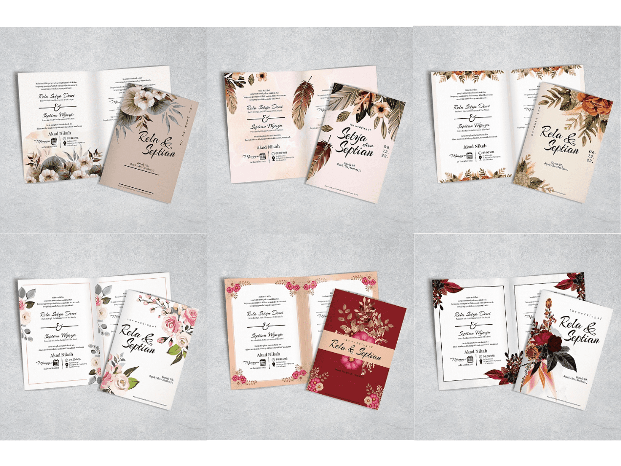 Template Desain Undangan Potrait Exlusive PSD CorelDraw | PUSTAKA DIGITAL